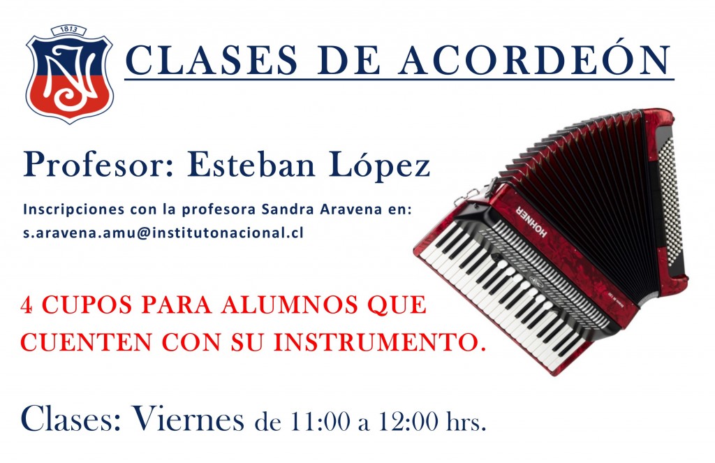 clases de acordeon | Instituto Nacional