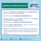 Quienes sí deben postular | Instituto Nacional